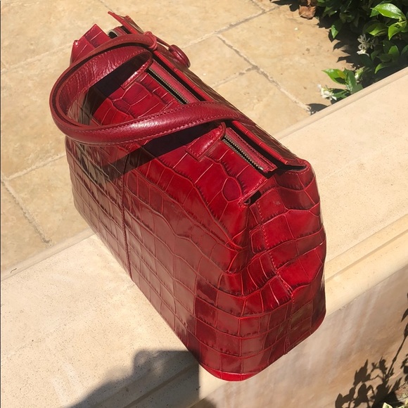 Monsac | Bags | Monsac Original Red Leather Handbag | Poshmark